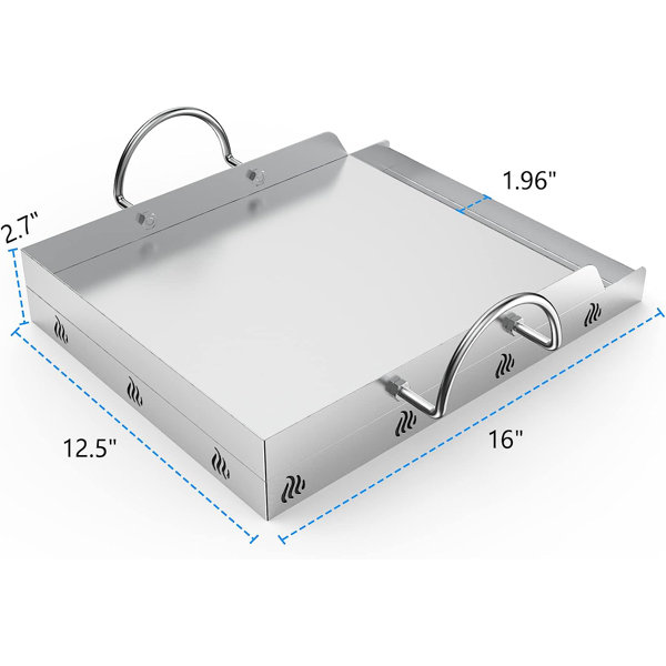 Hitechluxe Universal 8206 Rectangular Griddle Grill for Gas BBQ Grills ...