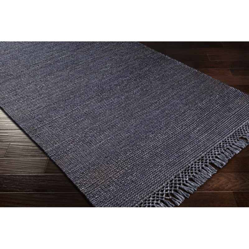 Blume Handwoven Dark Navy/White Area Rug & Reviews | Joss & Main
