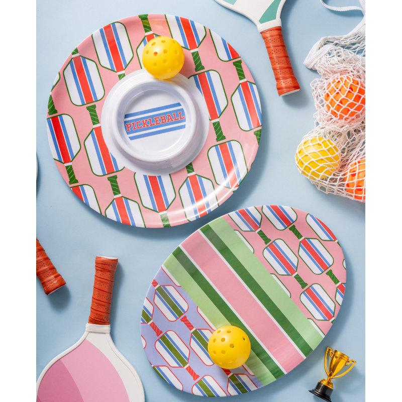 Godinger Silver Art Co Pickle Ball Melamine Chip & Dip | Wayfair