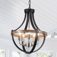 Ophelia & Co. Pollak 4 - Light Dimmable Lantern Geometric Chandelier ...