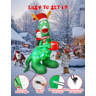 The Holiday Aisle® 8FT Christmas Inflatable Dinosaur with LED & Disco ...