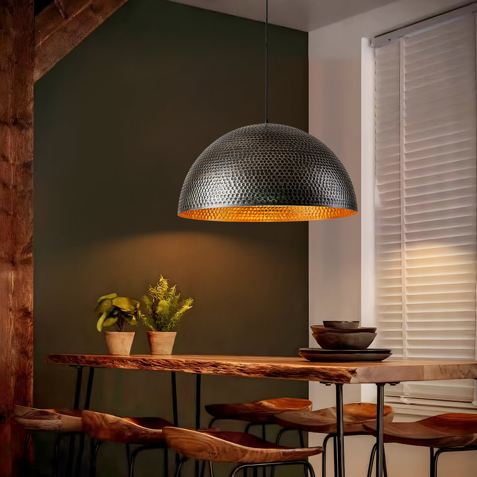 Trent Austin Design® Lodi 1-Light Dome Single Pendant & Reviews | Wayfair