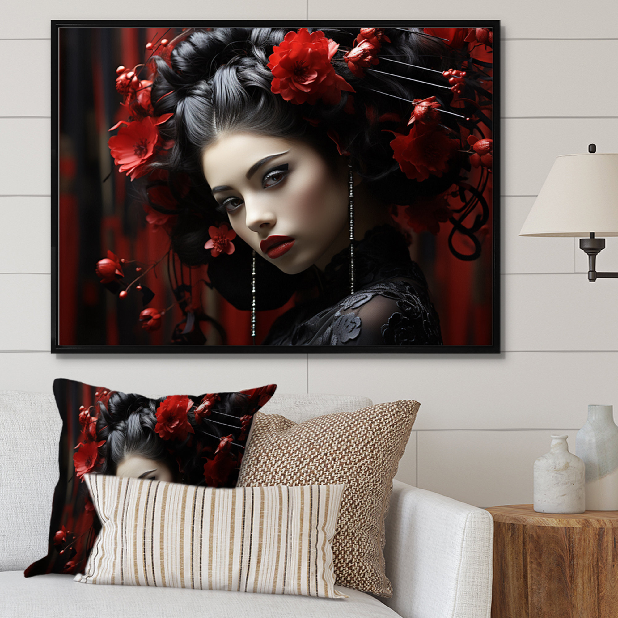 Red Barrel Studio® Japon Art Geishas Grace Portrait I On Canvas Print ...
