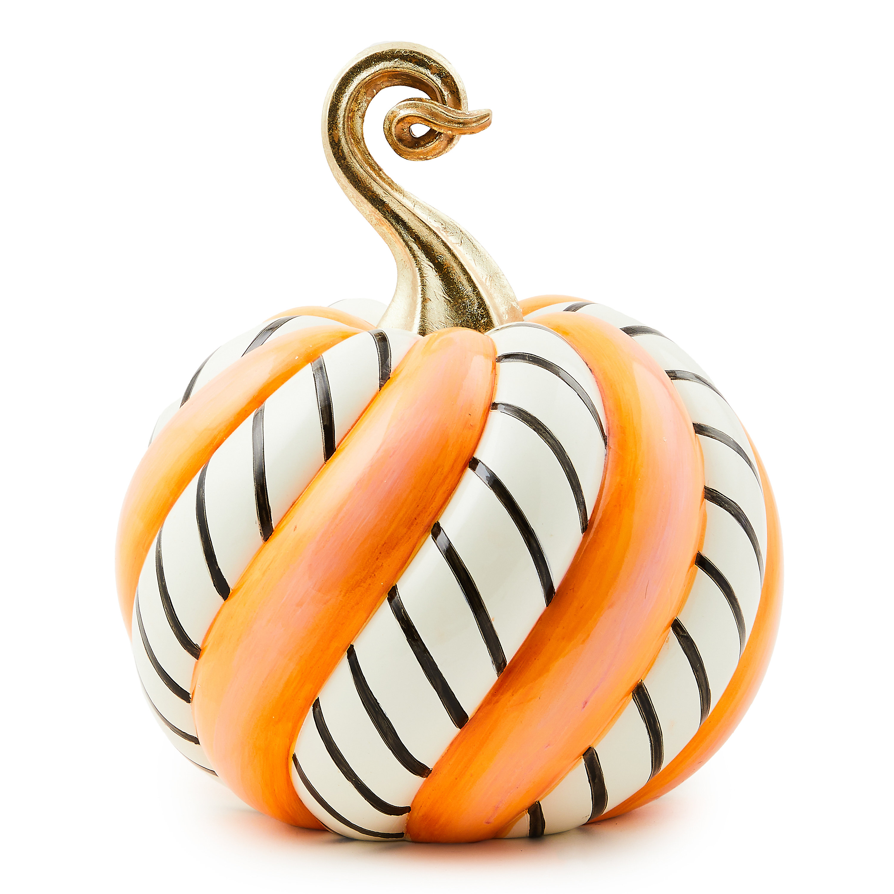 MacKenzie-Childs Trick Or Treat Candy Swirl Medium Pumpkin & Reviews ...
