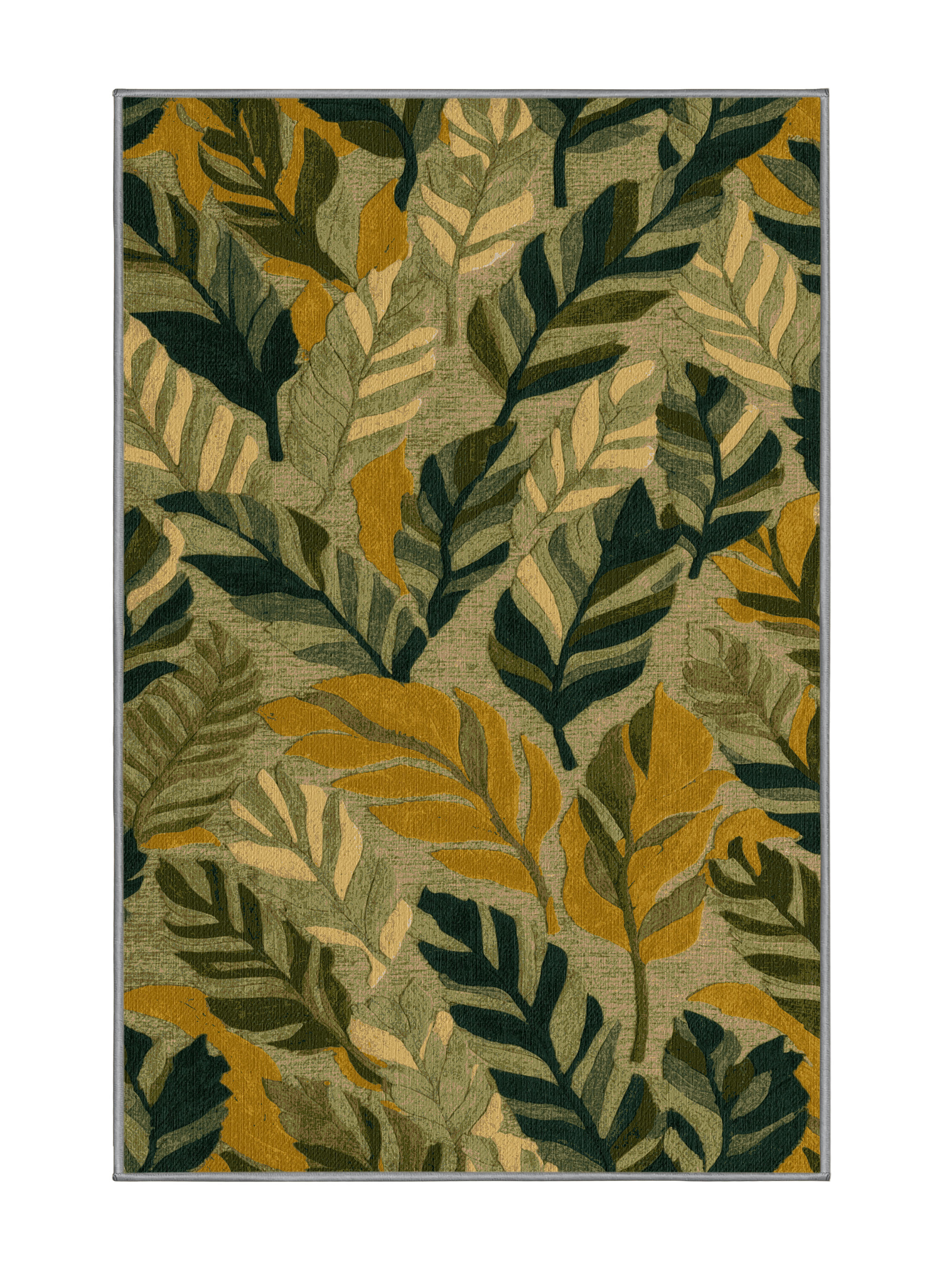 Hokku Designs Washable Mustard Greens Vegetables Area Rug | Wayfair