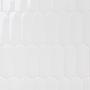 Bond Tile Airy 2.83 in. x 7.67 in. Polished Ceramic Fishscale Wall Tile ...