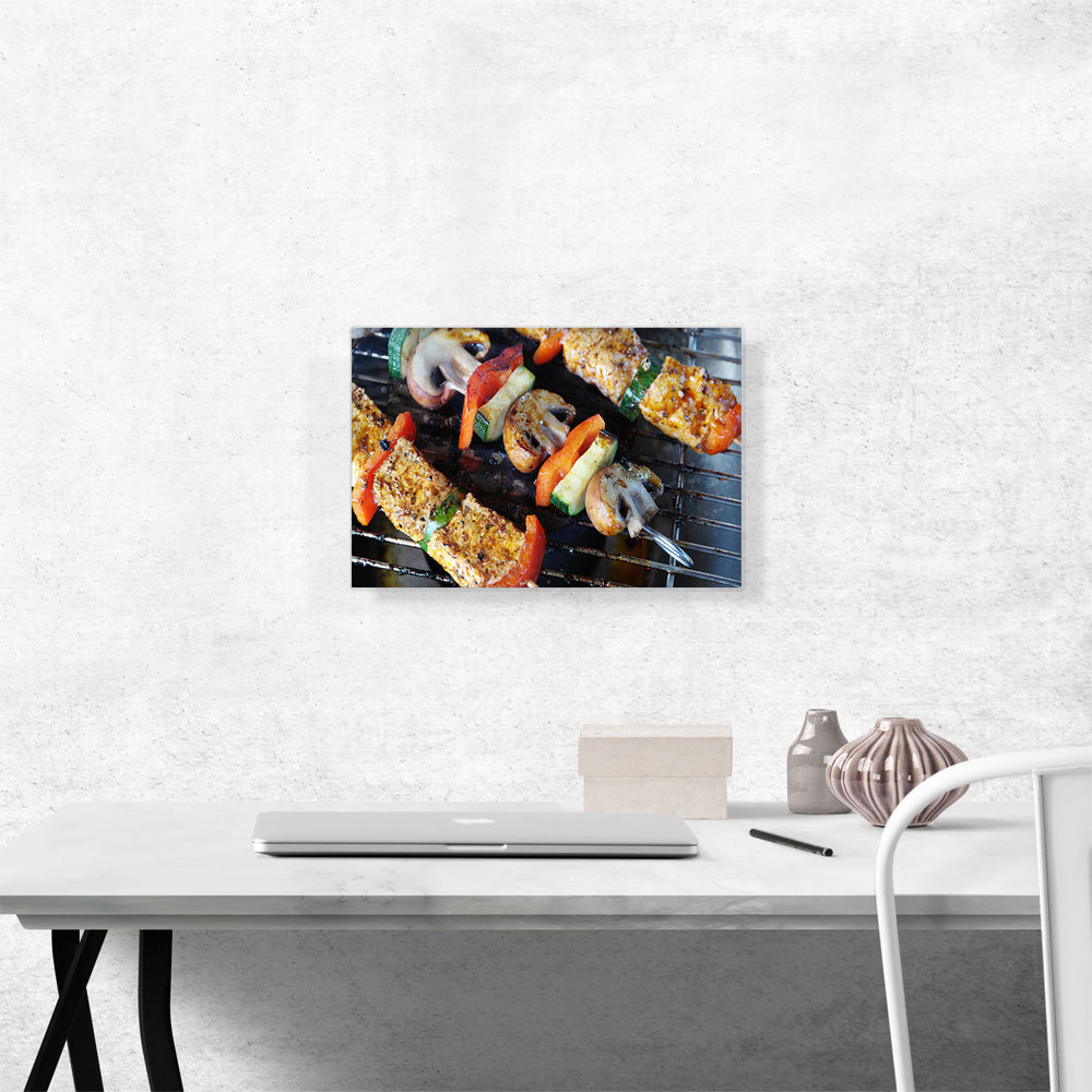 ARTCANVAS Grilled Food BBQ Restaurant Decor - Wrapped Canvas Photograph ...