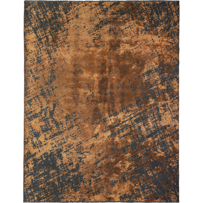 Woven Concepts Rapture Abstract Rust Orange Area Rug | Wayfair