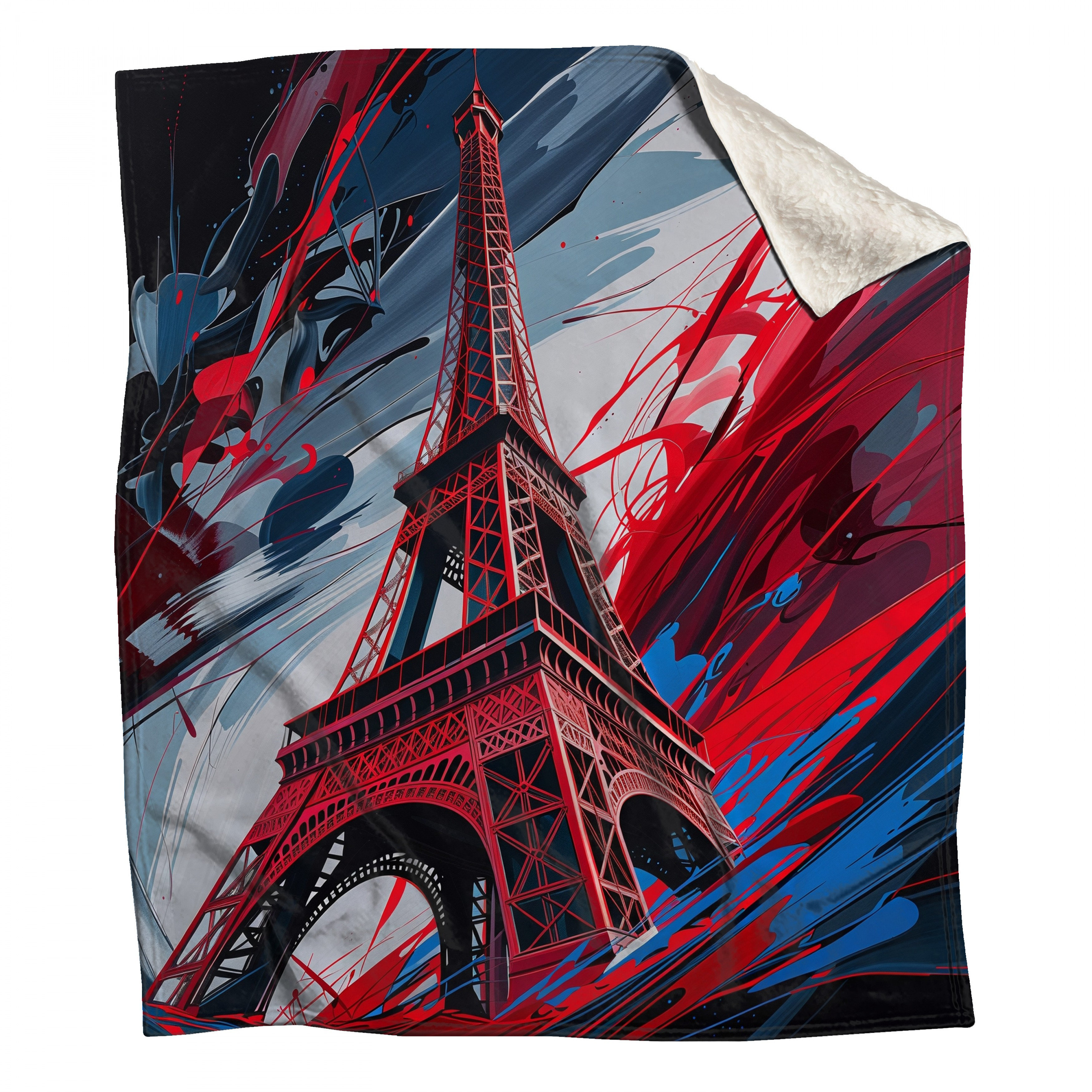 VisionDecor Eiffel Tower Fleece Throw Blanket - Architecture Throws for ...