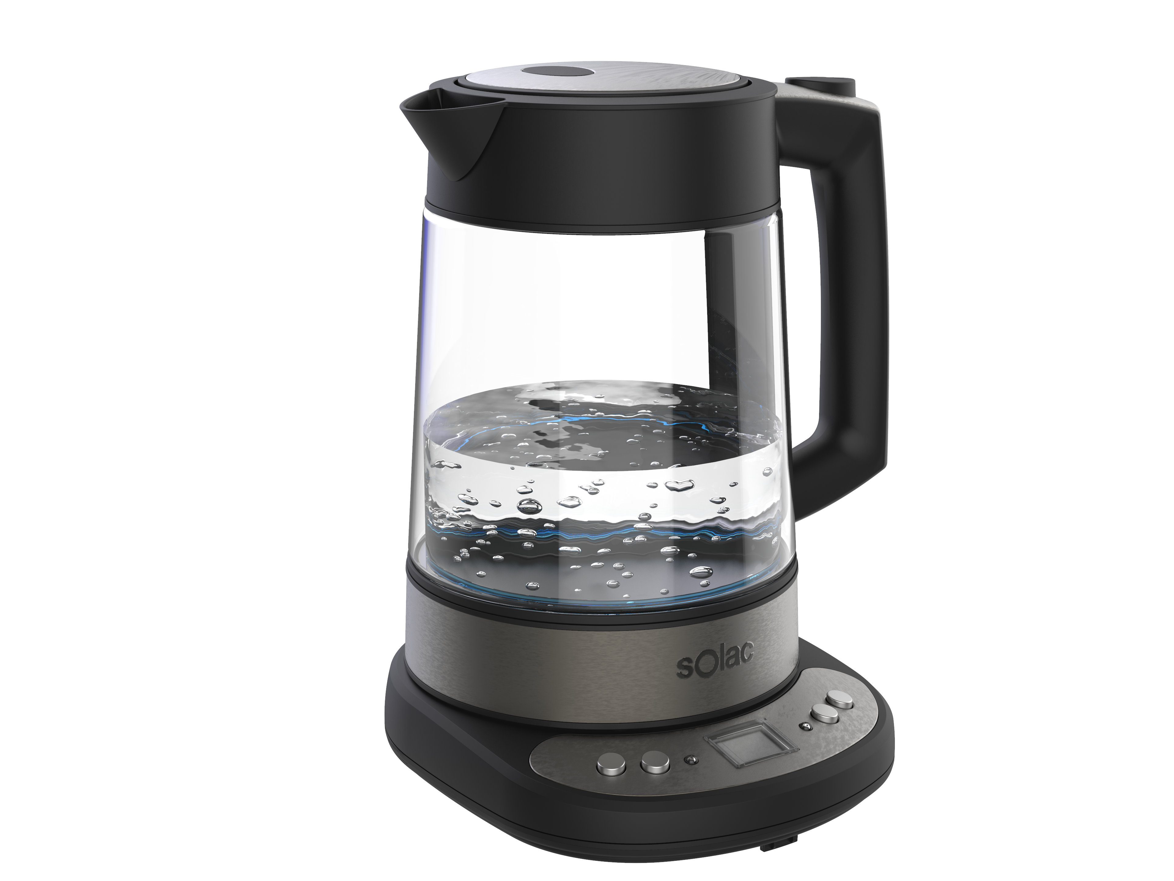 Solac AROA PREMIUM Adjustable Temperature Cordless Glass Kettle ...