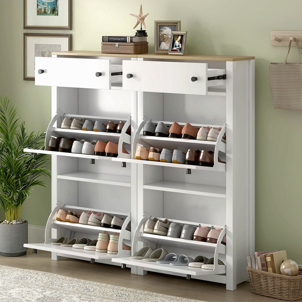 Tipping Bucket Shoe Cabinet