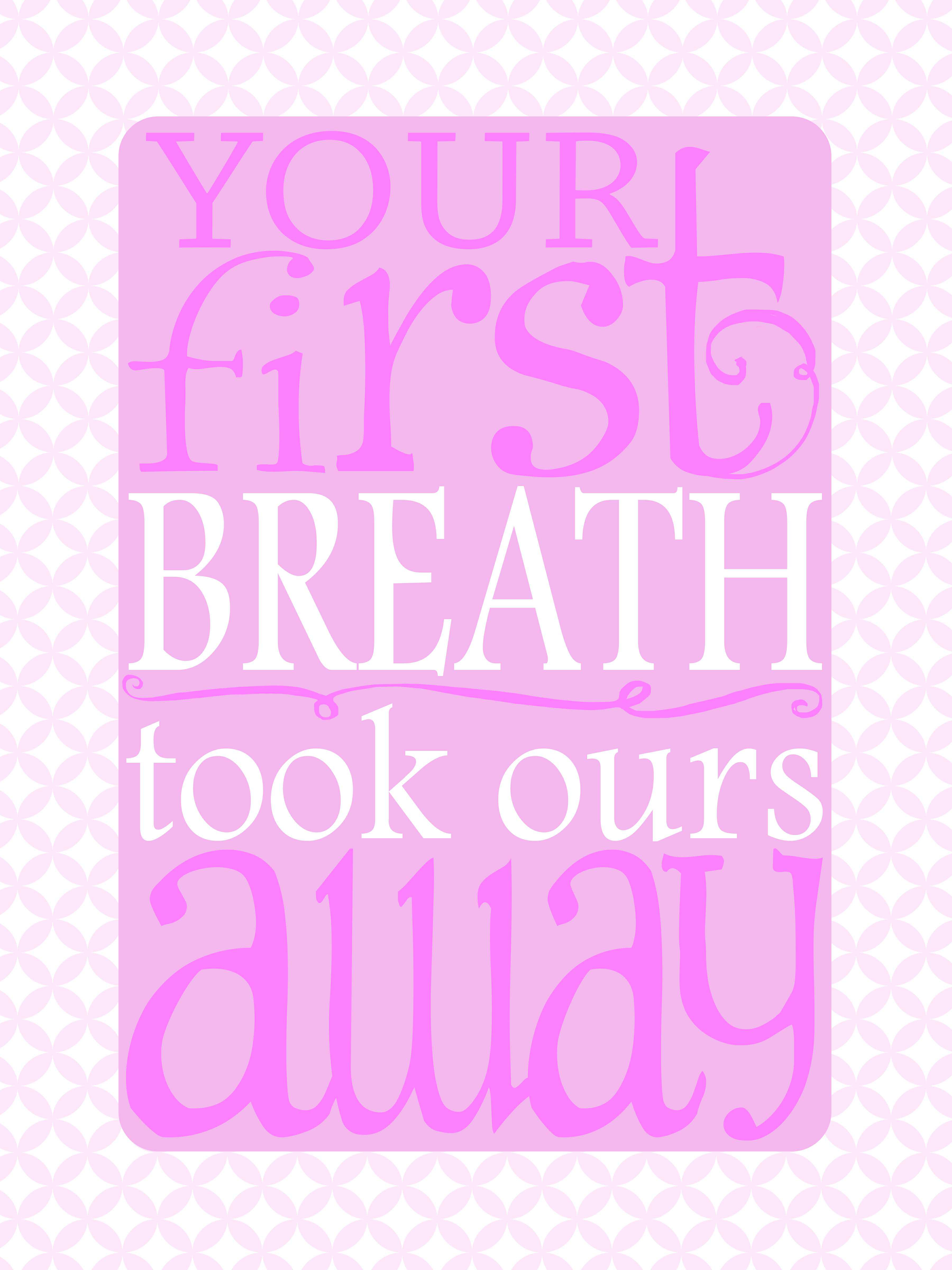 Trinx Your First Breath Pink - Wrapped Canvas Print - Wayfair Canada