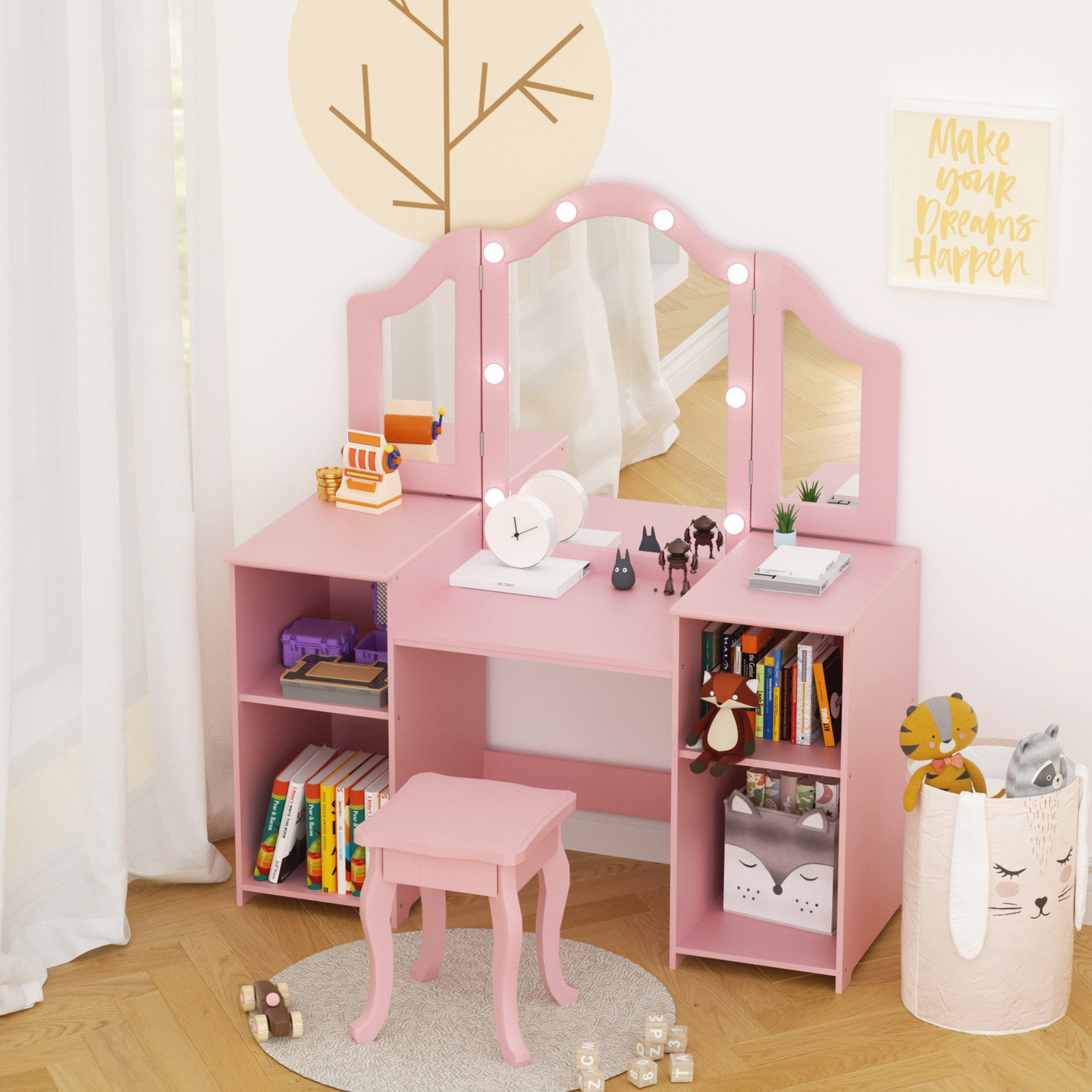 kid makeup vanity