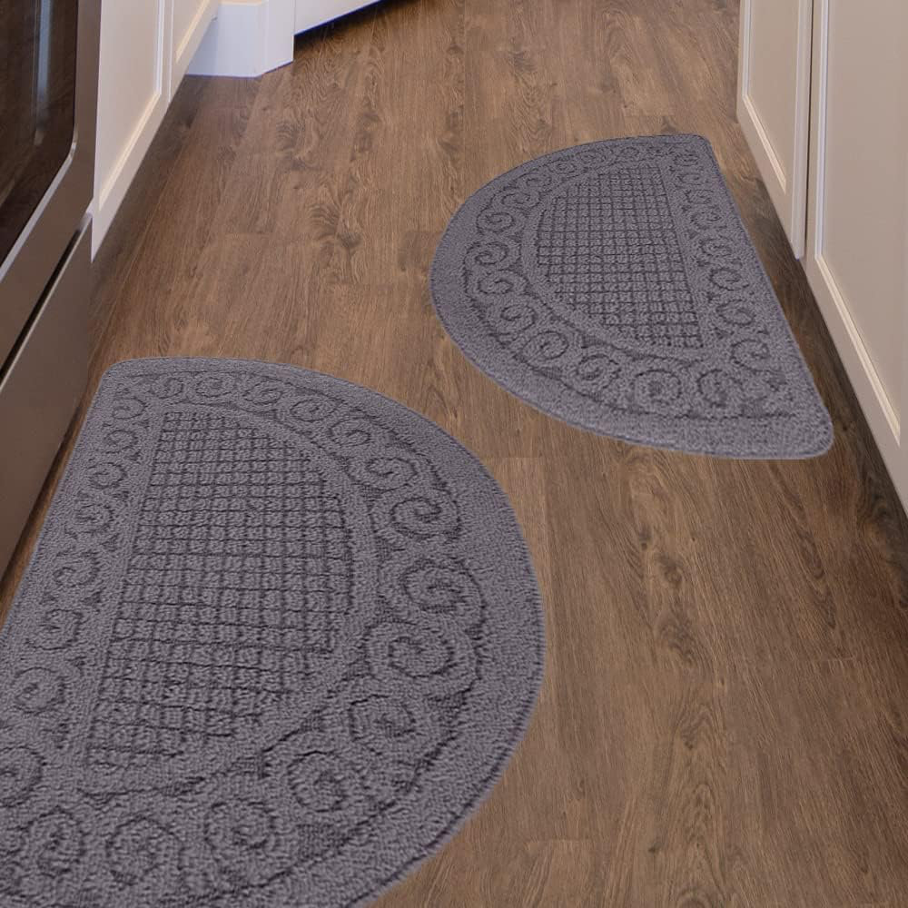Red Barrel Studio® Kitchen Mats 2 Piece Non Skid Washable Kitchen Rugs ...