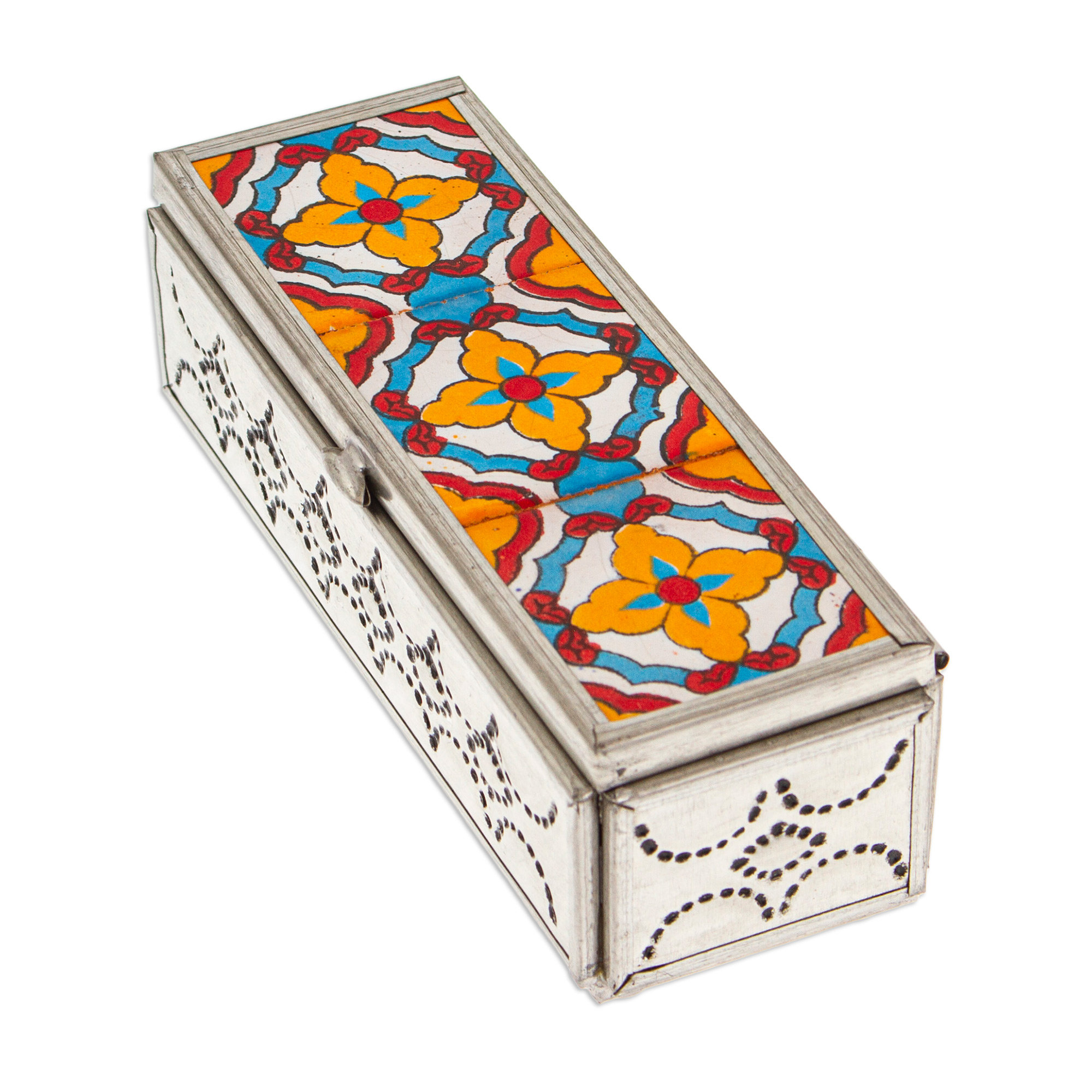 Bungalow Rose Avrit Tin Jewelry Box | Wayfair