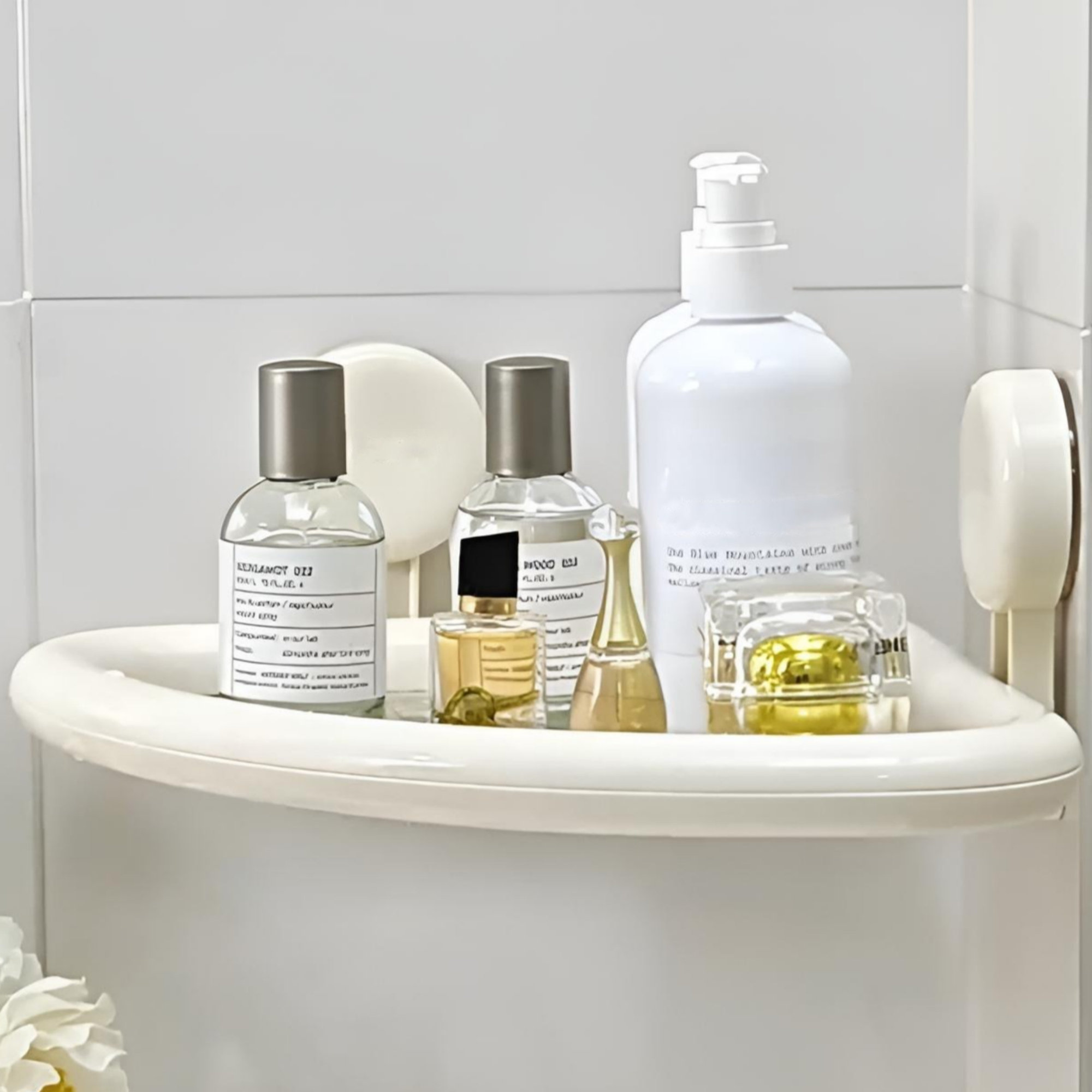 Latitude Run® Single Layer Suction Cup Triangular Storage Rack, Non ...