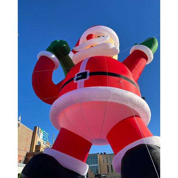 Connsann 33ft Giant Inflatable Santa With Blower, Extra Large Santa ...