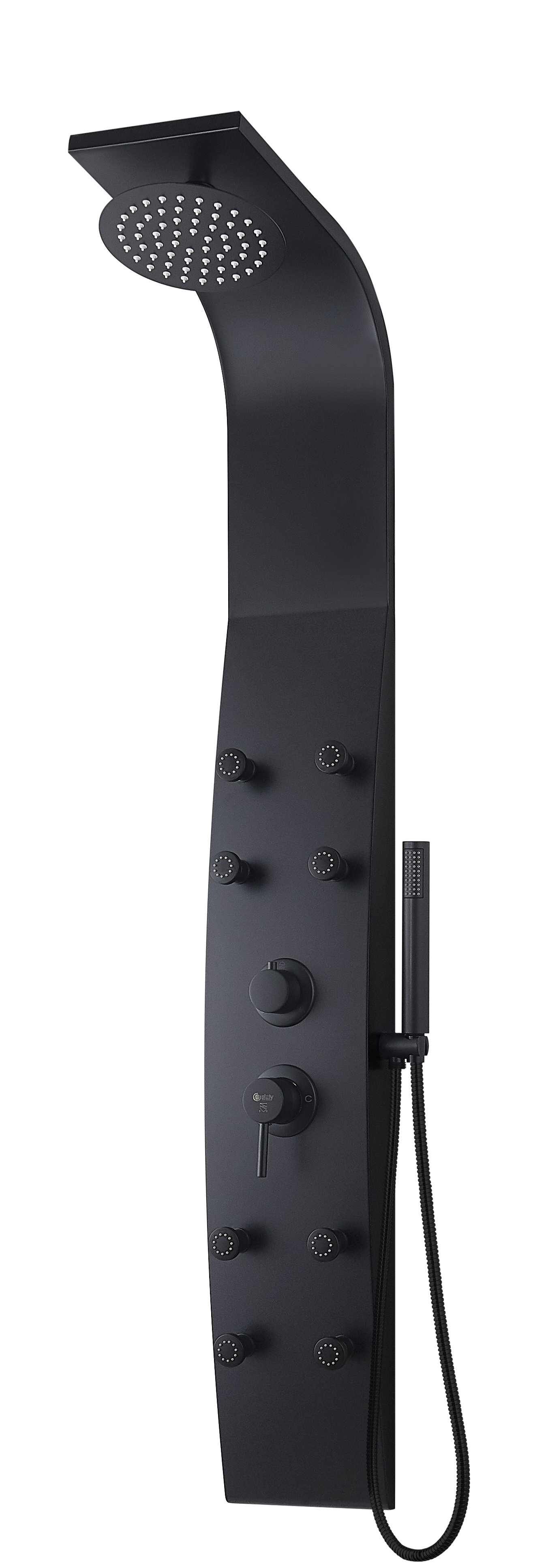 AKDY 8-Jet Multifunction Stainless Steel 57" Shower Panel with ...