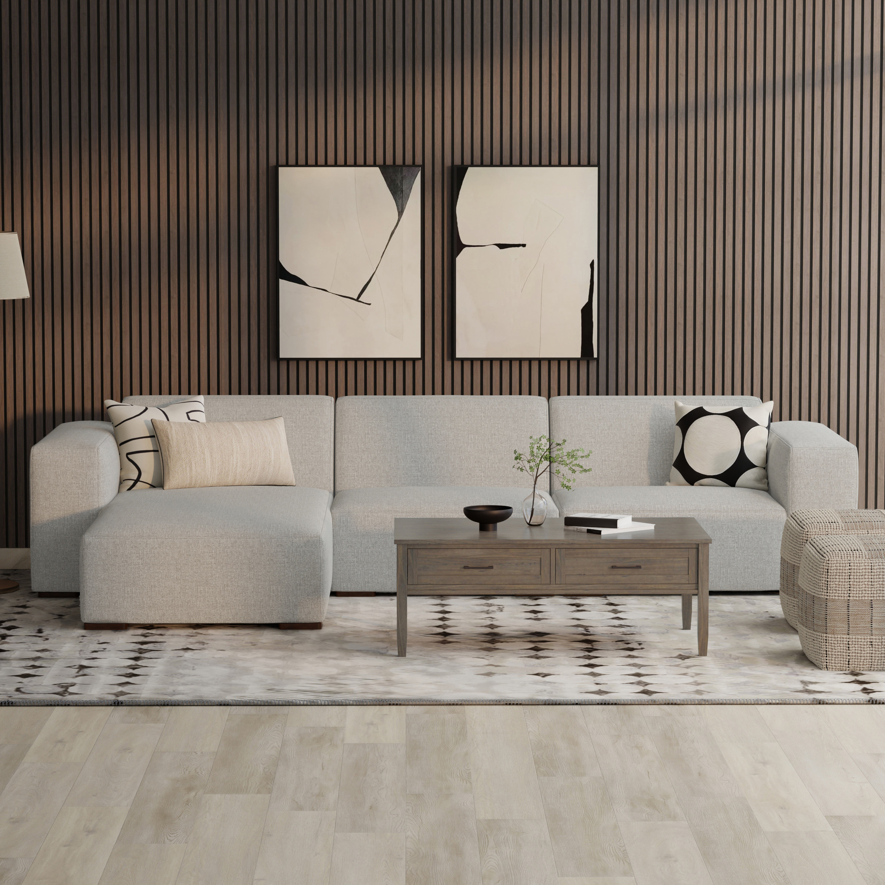 AllModern Rex 2 Seater Sofa and Chaise - Wayfair Canada