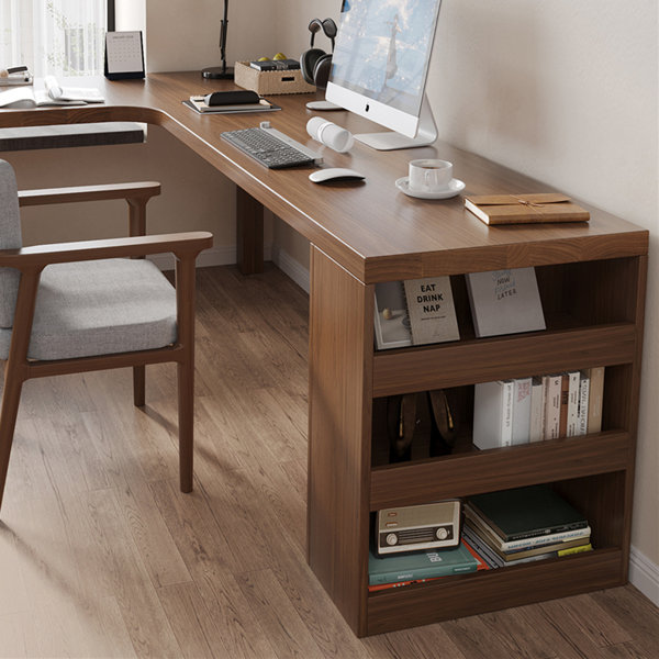 Cozynest Tan Rectangular Solid Wood desks | Wayfair
