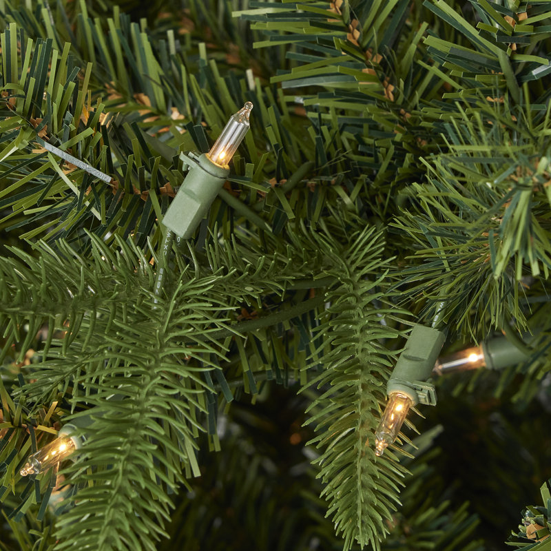 The Holiday Aisle® 7' H Green Realistic PE/PVC Christmas Tree w/ 200 ...