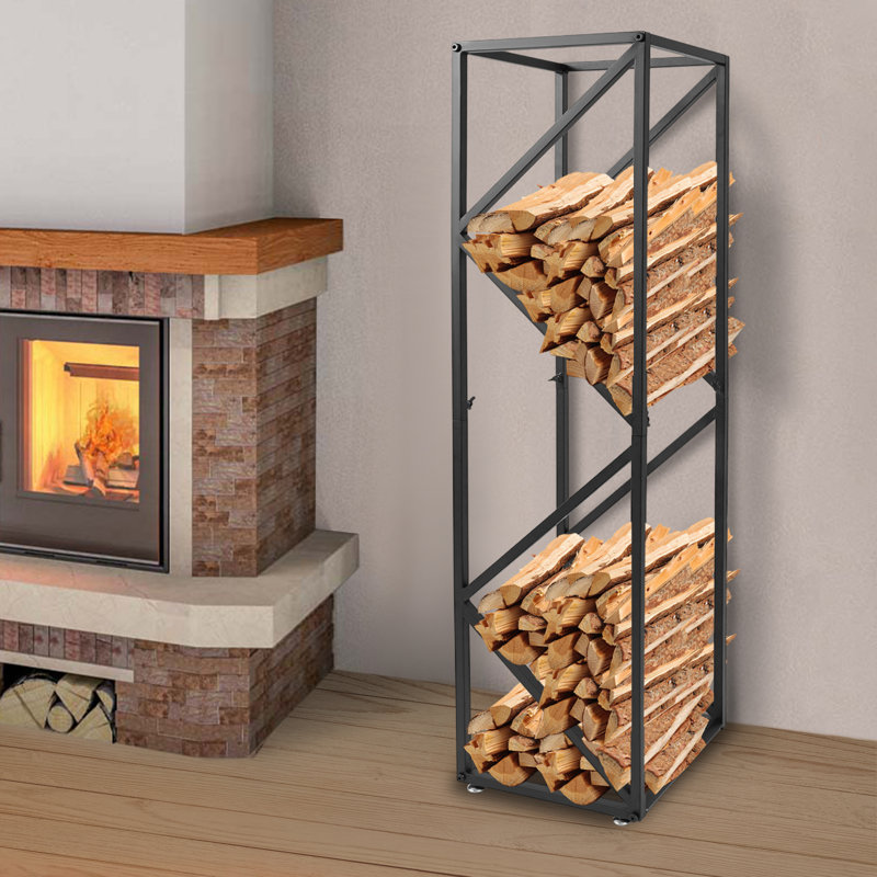 17 Stories Indoor Firewood Storage Rack | Wayfair