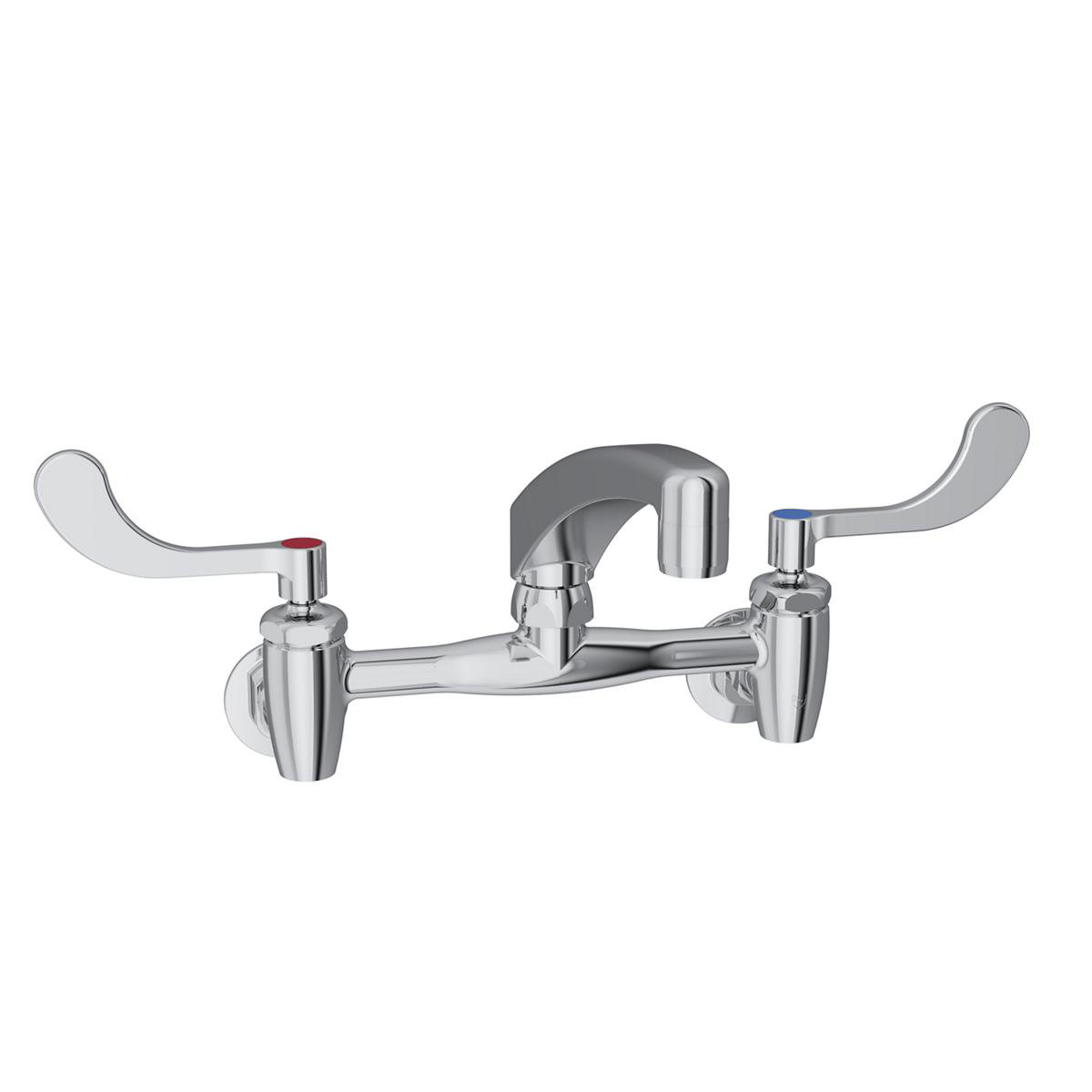 Elkay Foodservice 8" Centerset Wall Mount Faucet with 8" Arc Tube Spout ...