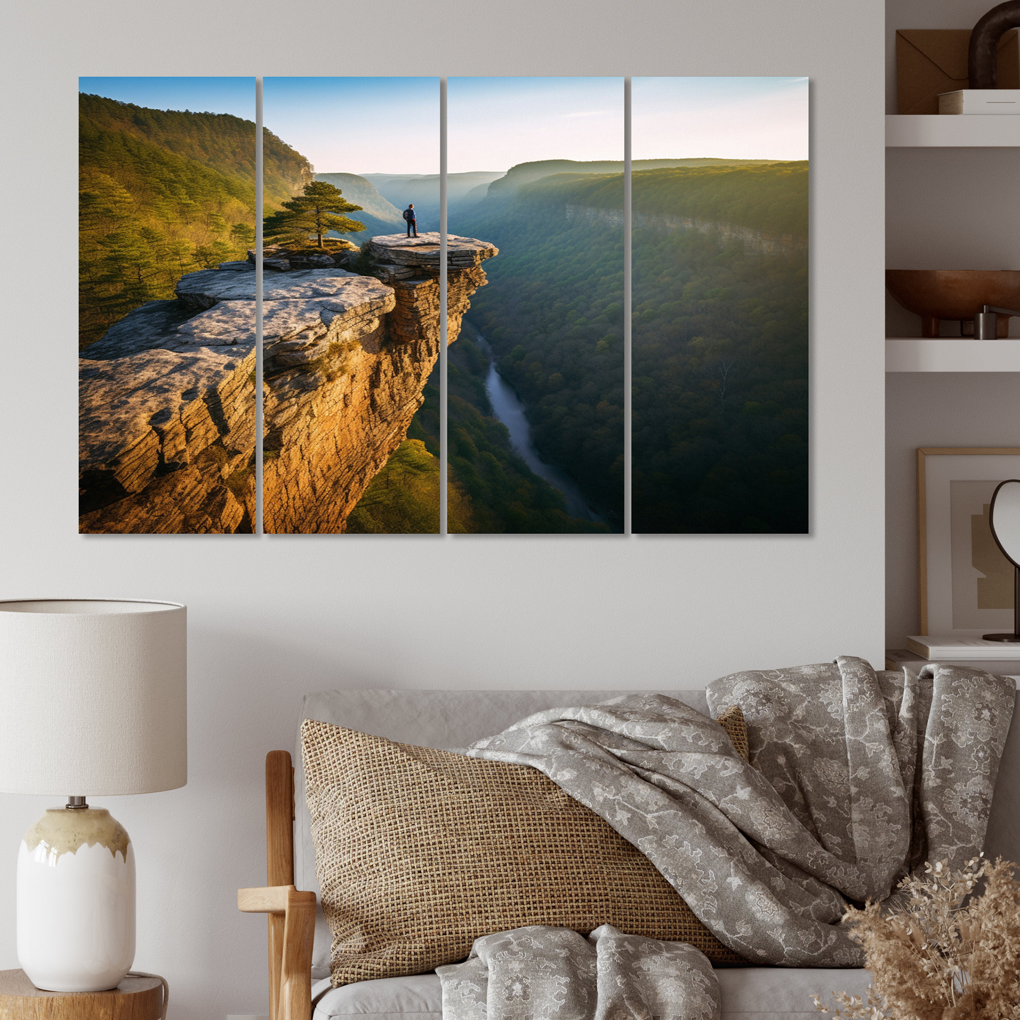 Design Art Arkansas Whitaker Point I - Landscapes Canvas Wall Art - 4 ...