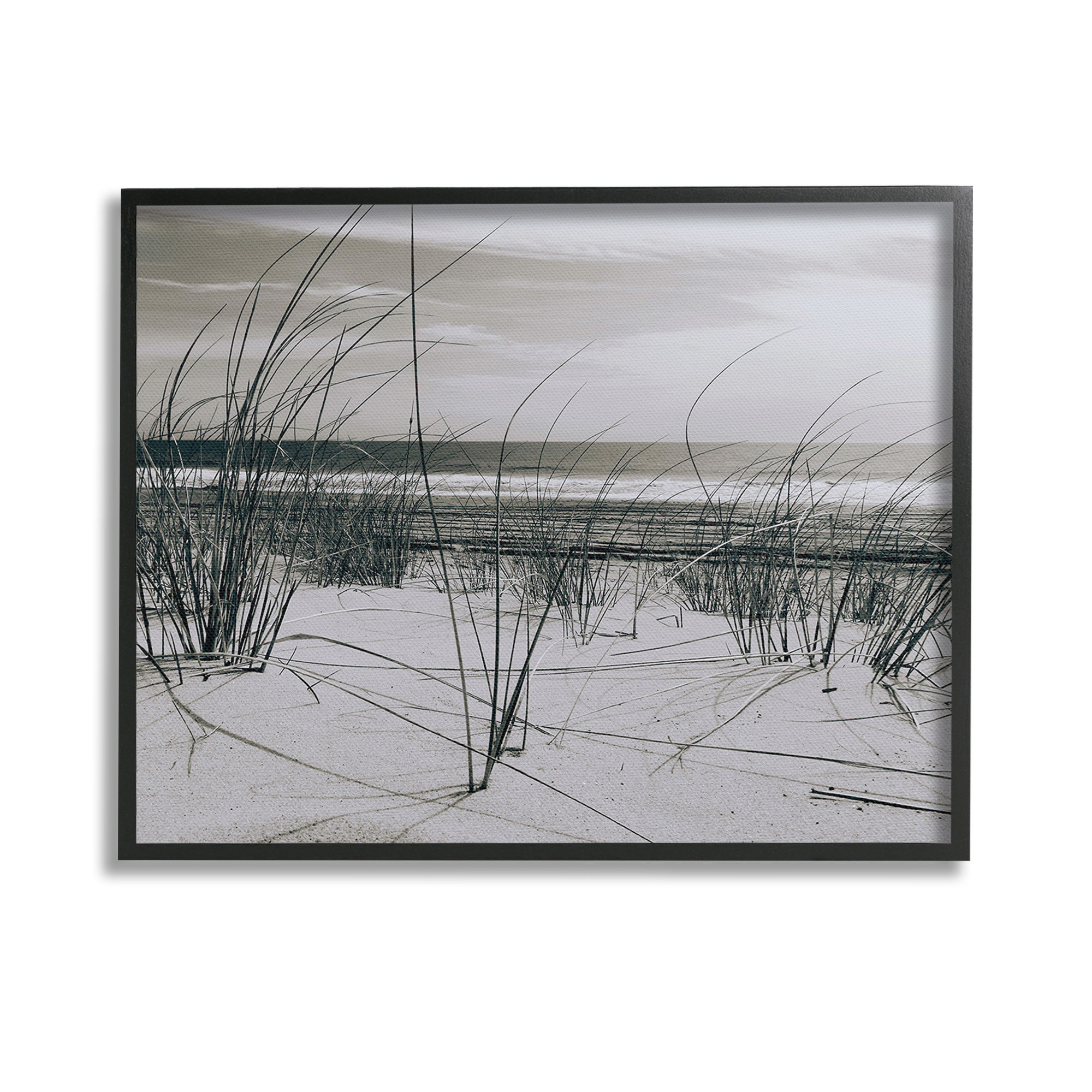 Stupell Industries Subtle Beach Reeds Framed Giclee Art by GraffiTee ...