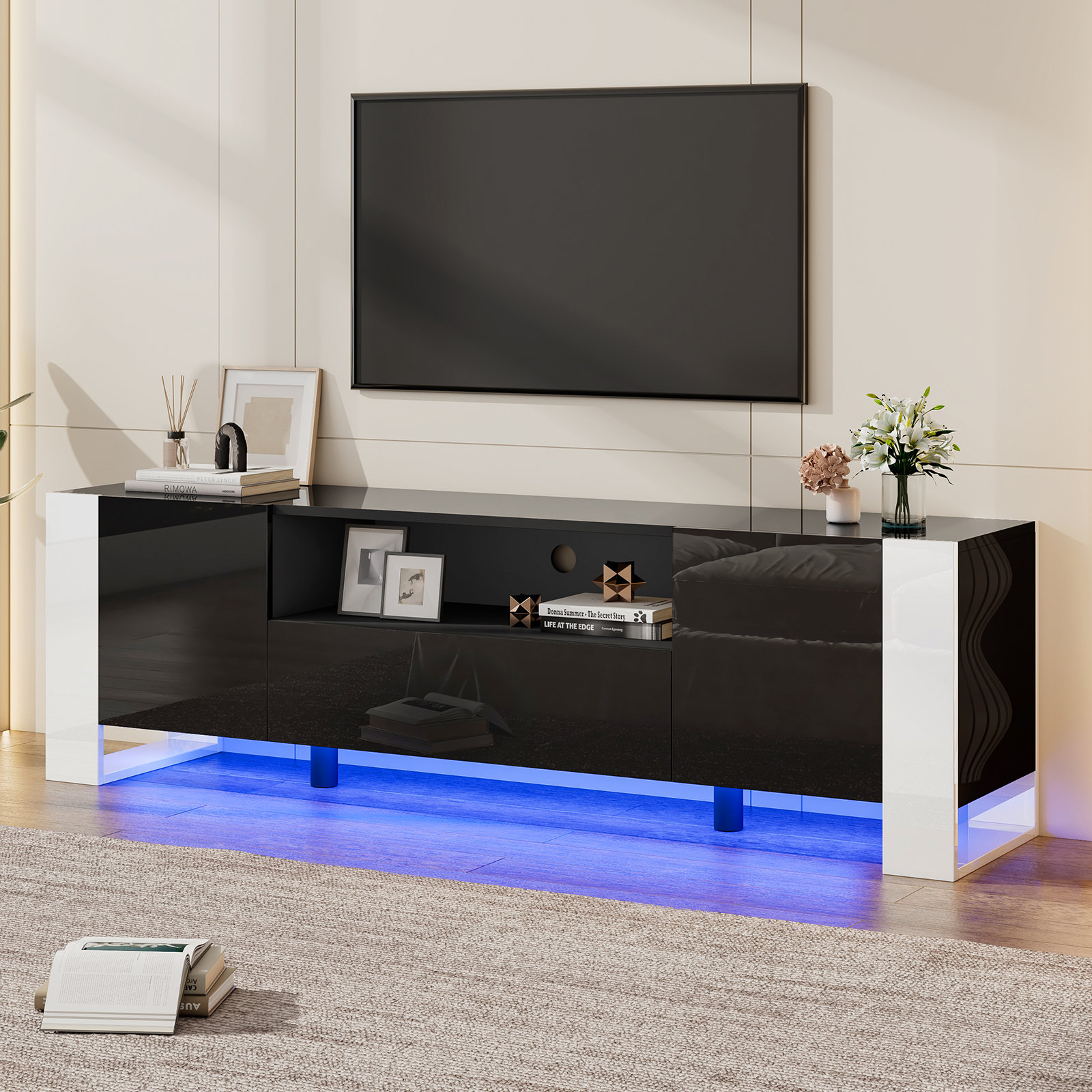 Ivy Bronx Nillo 70'' W Storage Credenza & Reviews | Wayfair