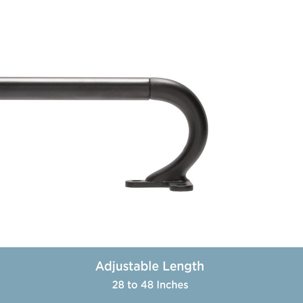 Kenney Adjustable 0.75" Single Curtain Rod & Reviews | Wayfair