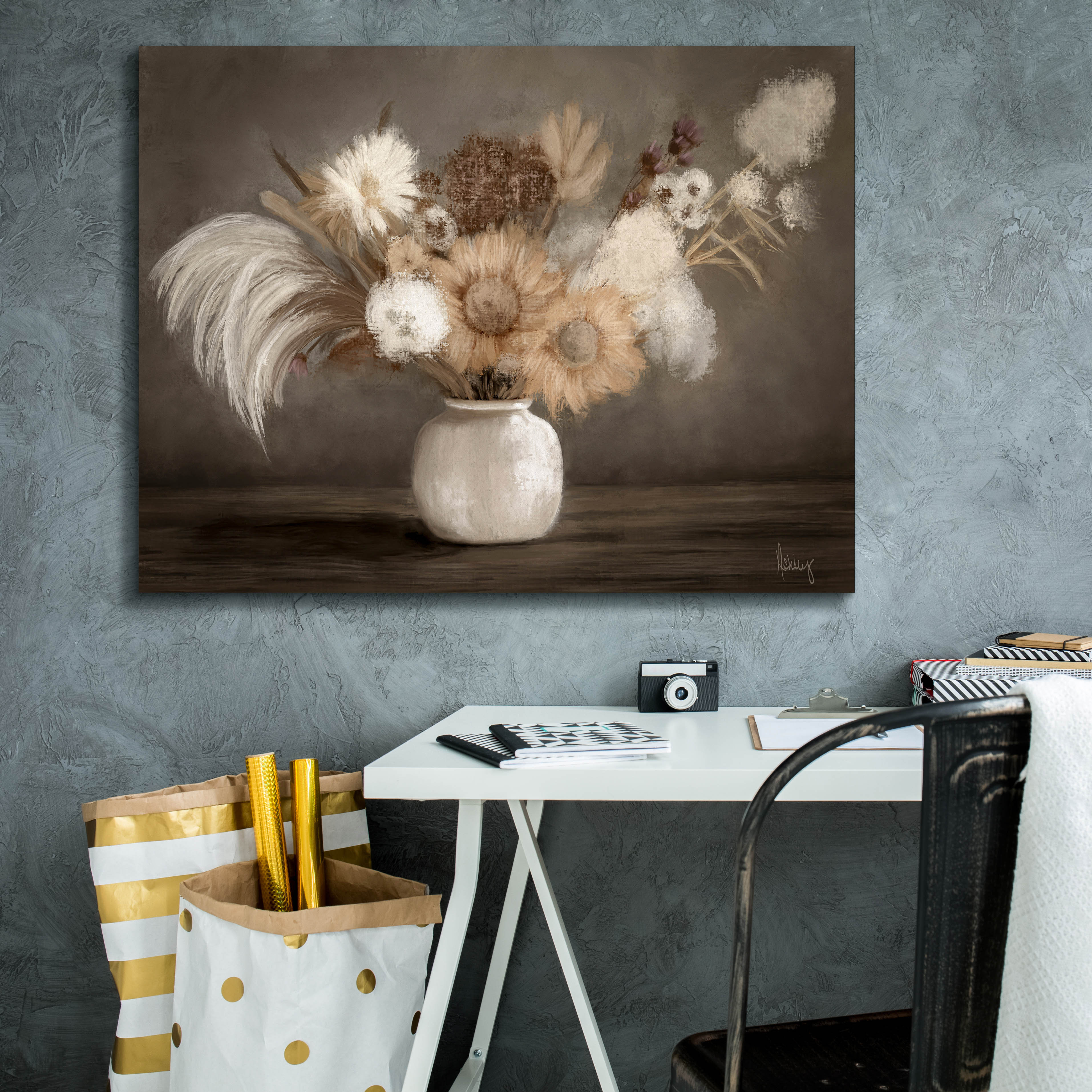 Epic Graffiti 'Boho Bouquet' by Ashley Bradley Canvas Wall Art | Wayfair