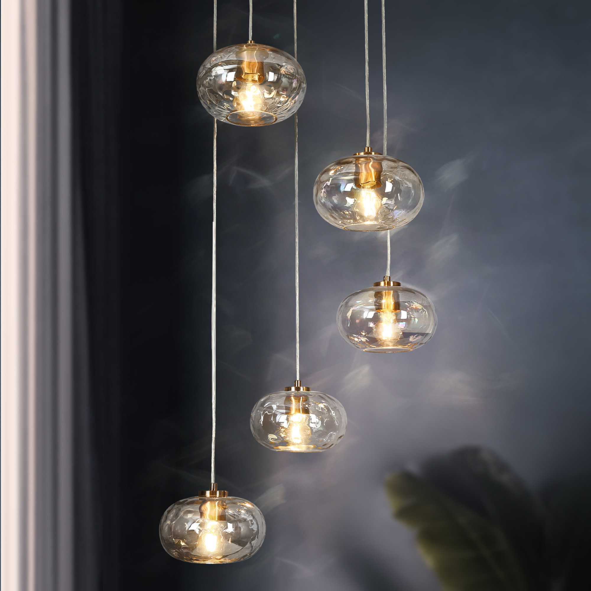 Everly Quinn Willeford 5 - Light Copper Cluster Pendant | Wayfair