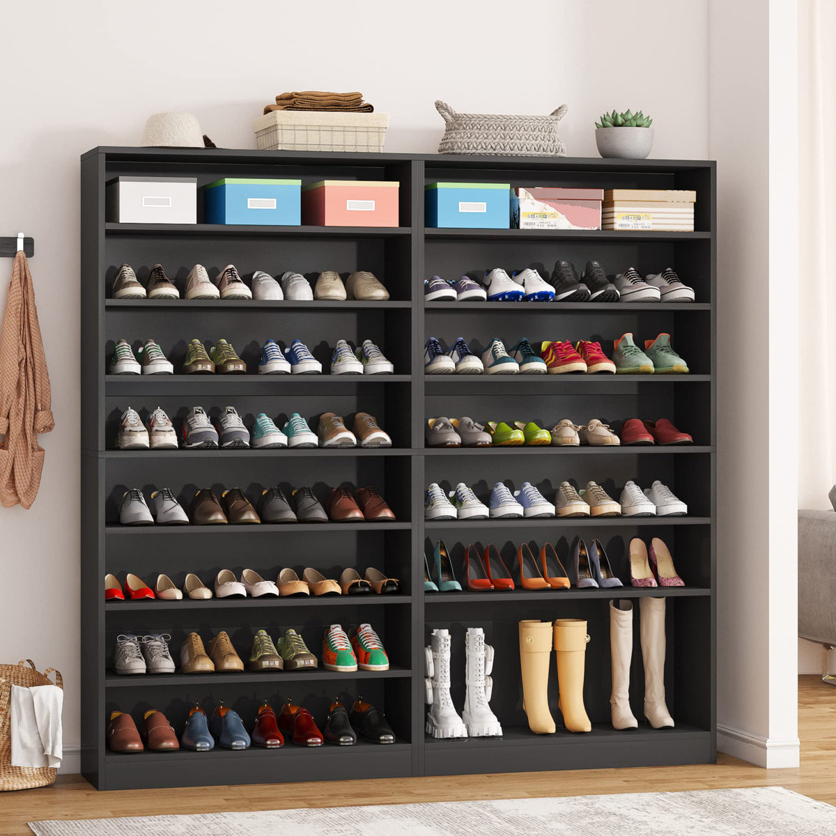 DEVAISE 40 Pair Shoe Rack | Wayfair