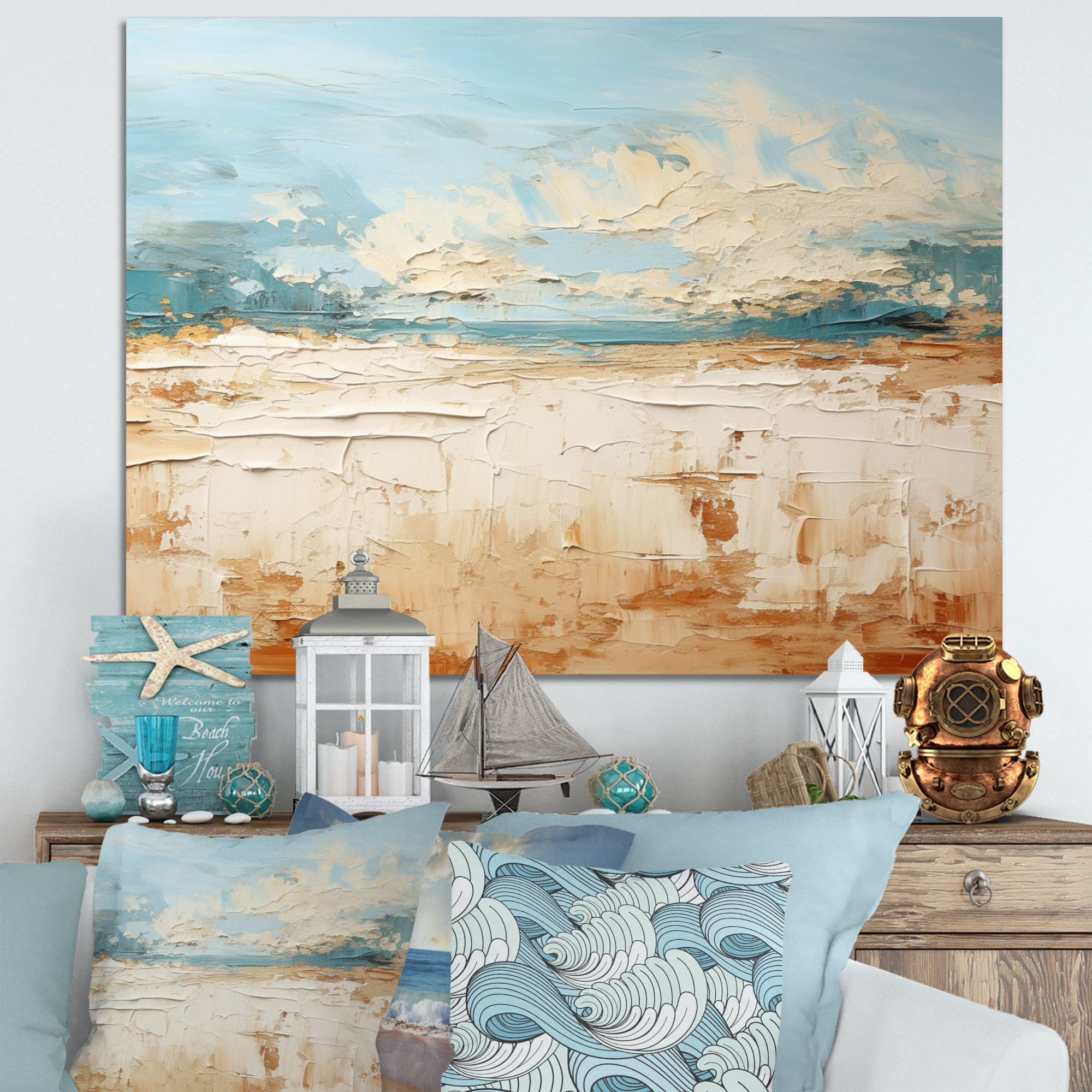 Dovecove Coastal Beach Sand Whispers I - Print - Wayfair Canada