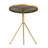 Ebern Designs Marble Top Side Table With Gold Base | Wayfair