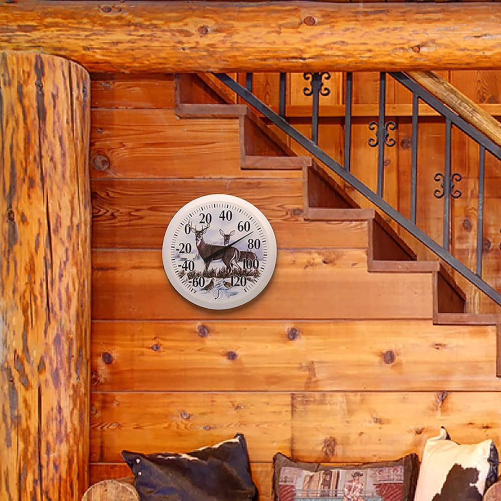 PERFECTOHO Indoor Outdoor Thermometer With Large Numbers For Patio, Pool, And Indoor Areas, High ...