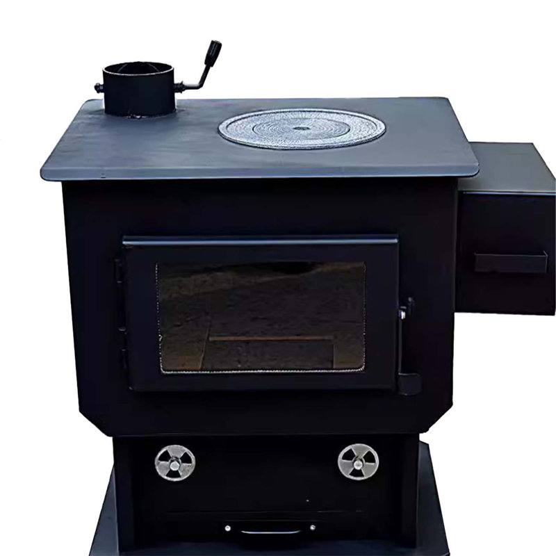 Hart Enjoy life A wood stove warms the fireplace in winter | Wayfair