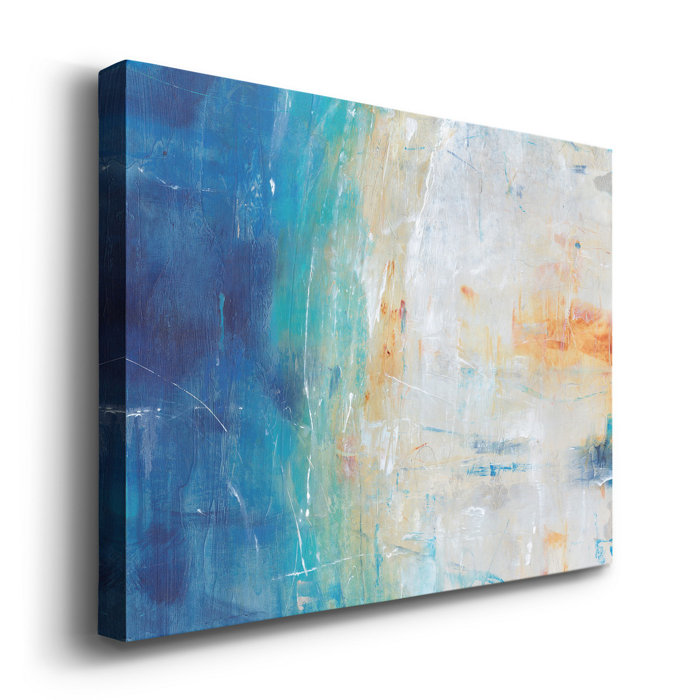 Wrought Studio Blue Grotto II - Wrapped Canvas Print & Reviews | Wayfair