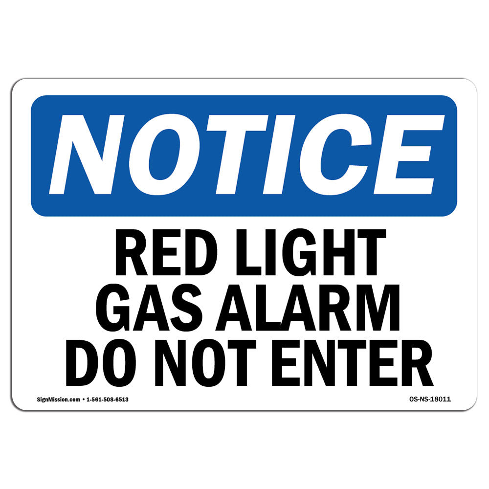 SignMission Red Light Gas Alarm Do Not Enter Sign | Wayfair