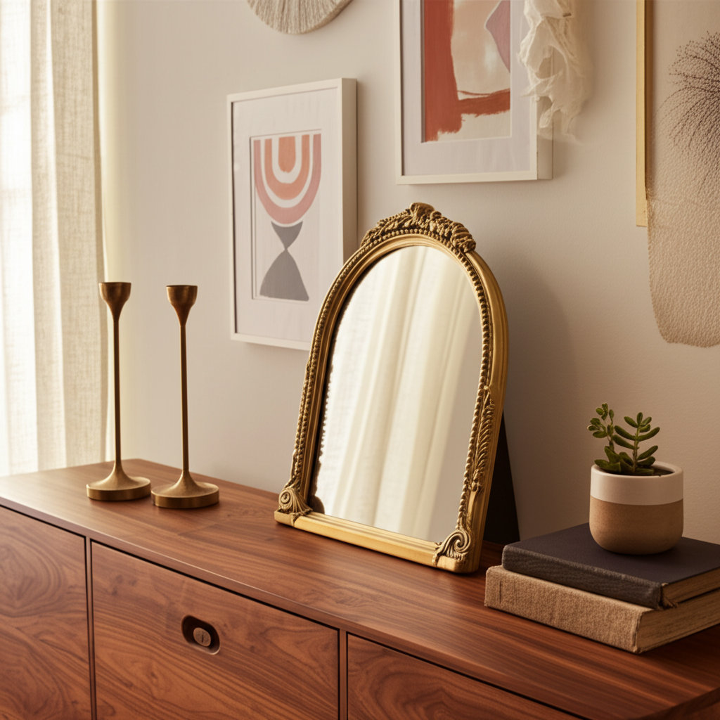 House of Hampton® Ornate Arch Photo Frame, Gold | Wayfair