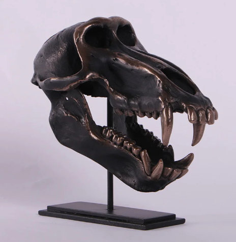 Trinx Jermere Monkey Baboon Skull Life Size Statue | Wayfair