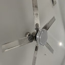 Orren Ellis Tavin 5 - Blade LED Stainless Steel Ceiling Fan with Remote ...