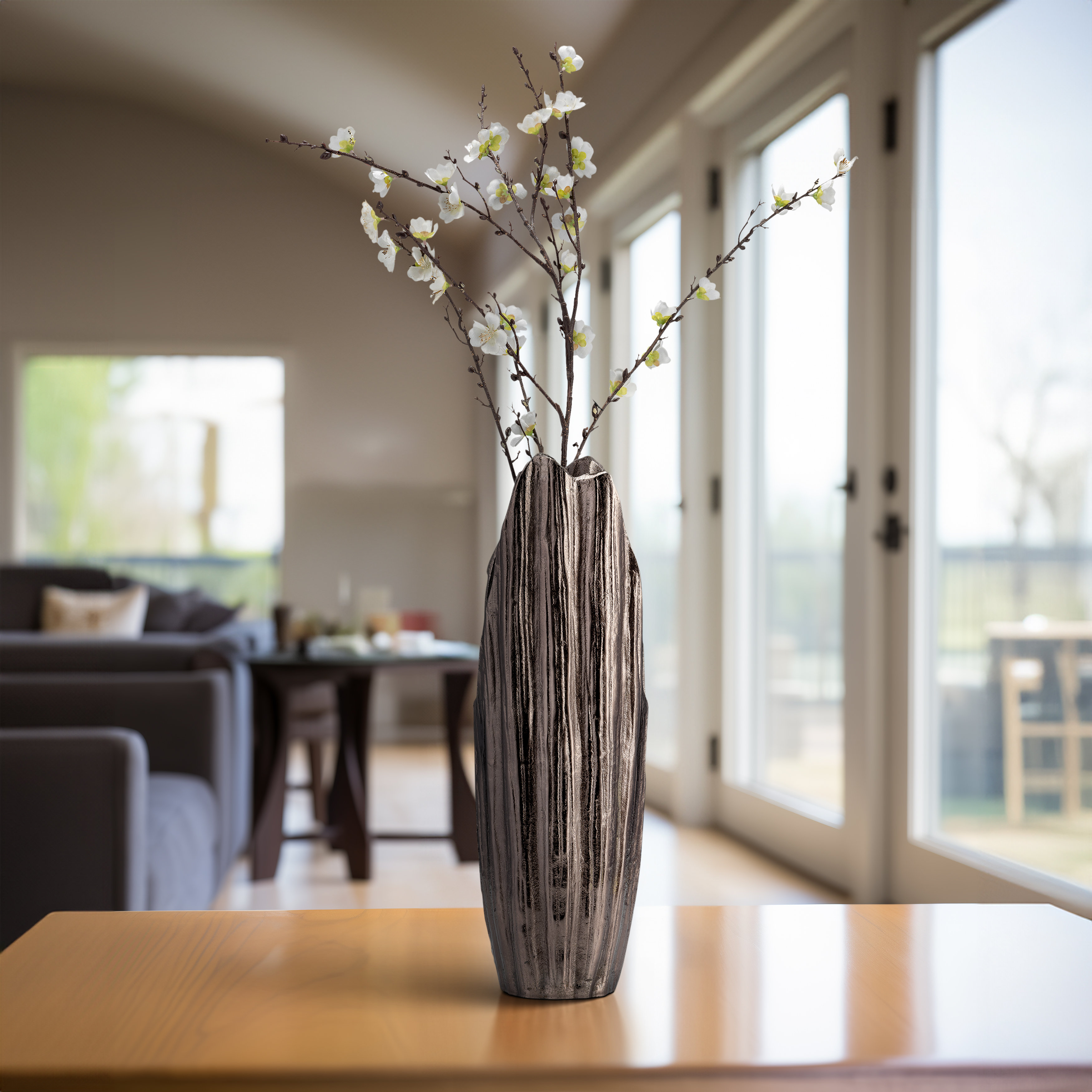 Dakota Fields Brander Modern Glam Sculptural Metal and Aluminum ...