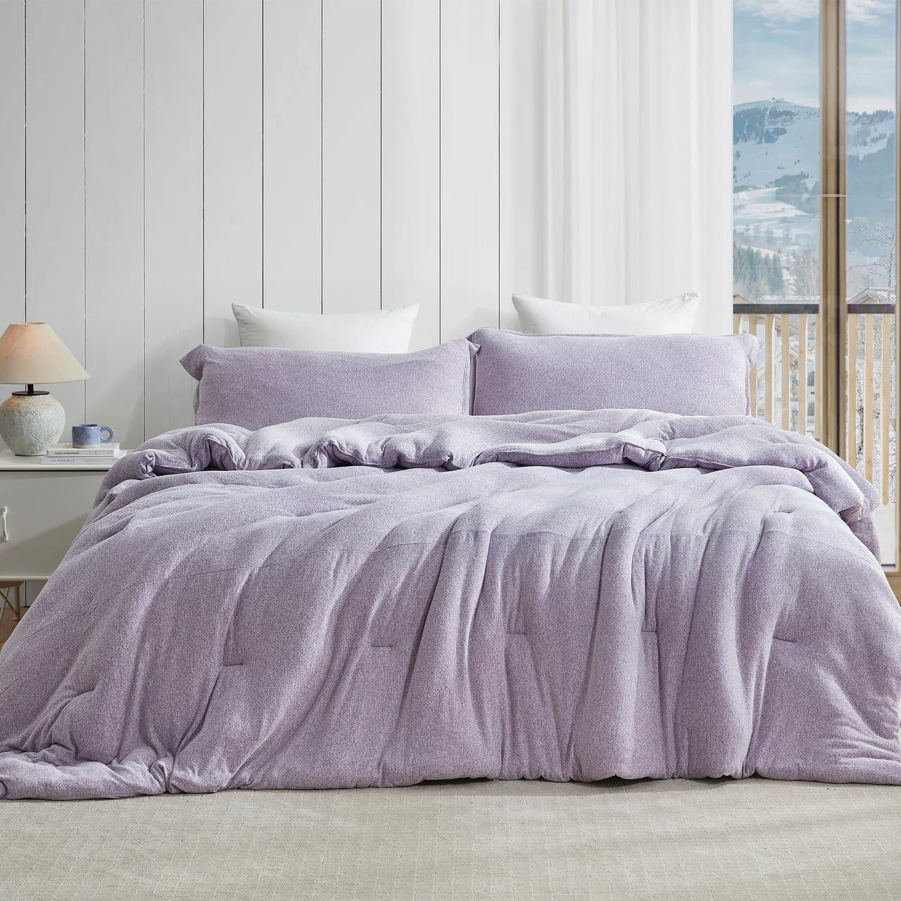 Byourbed Coma Inducer Sweater Weather Snowy Purple Oversized Comforter ...