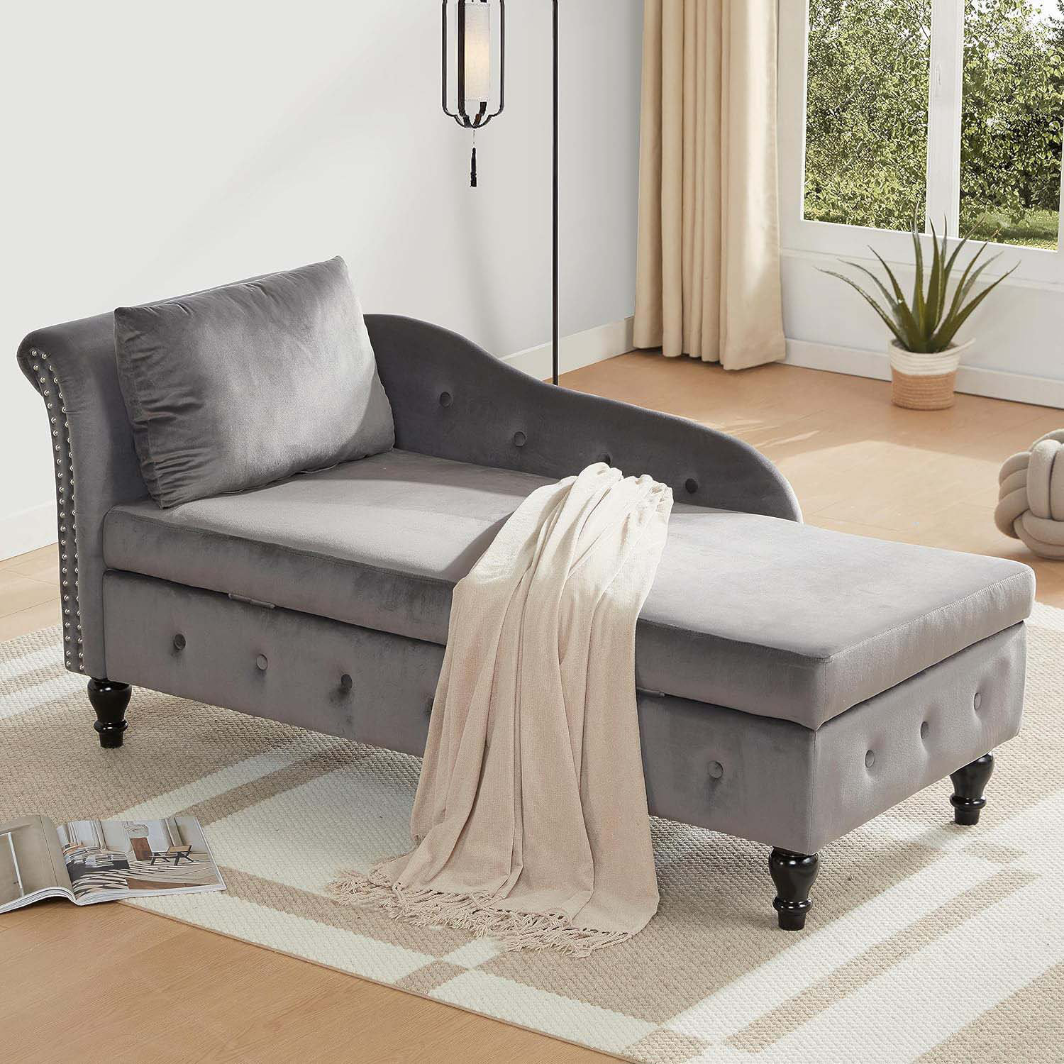 House of Hampton® Bedros Upholstered Chaise Lounge | Wayfair