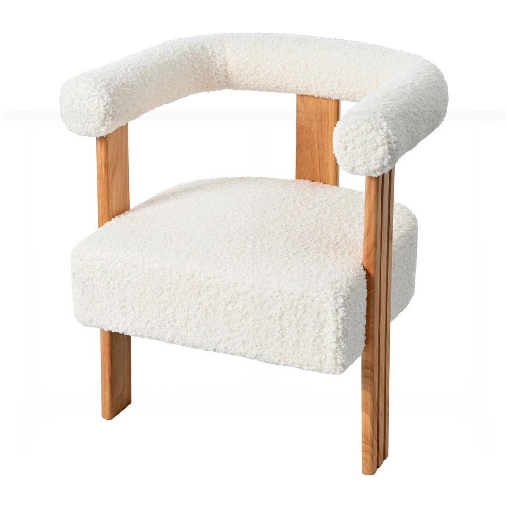 Ebern Designs Mid-Century Modern Barrel Accent Chair - Wayfair Canada