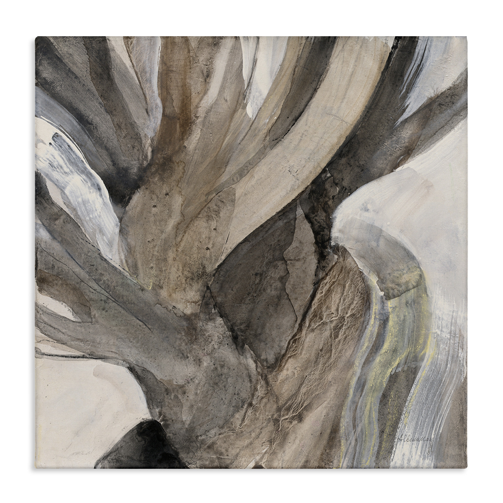 Wrought Studio™ Twisted Driftwood Abstract Tree Bark Brown Neutral ...
