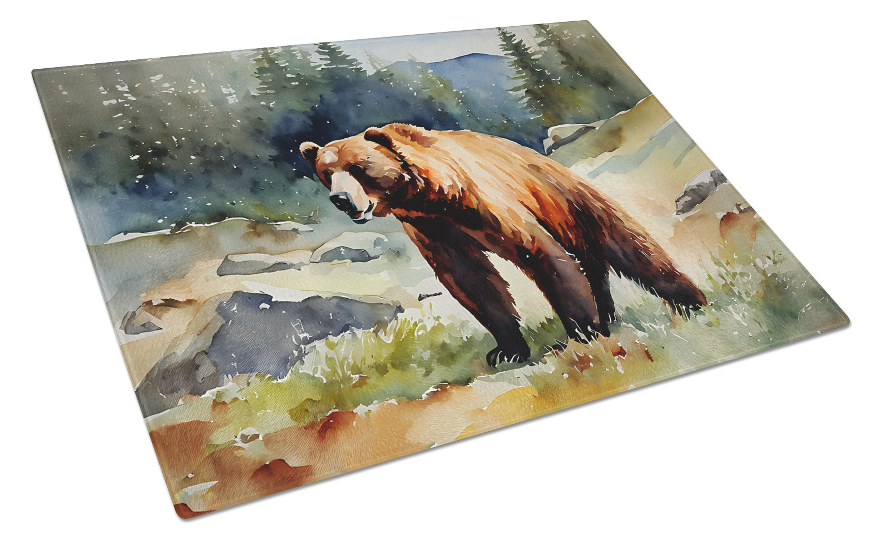Caroline's Treasures Kodiak Bear Glass Cutting Board Large - Wayfair Canada