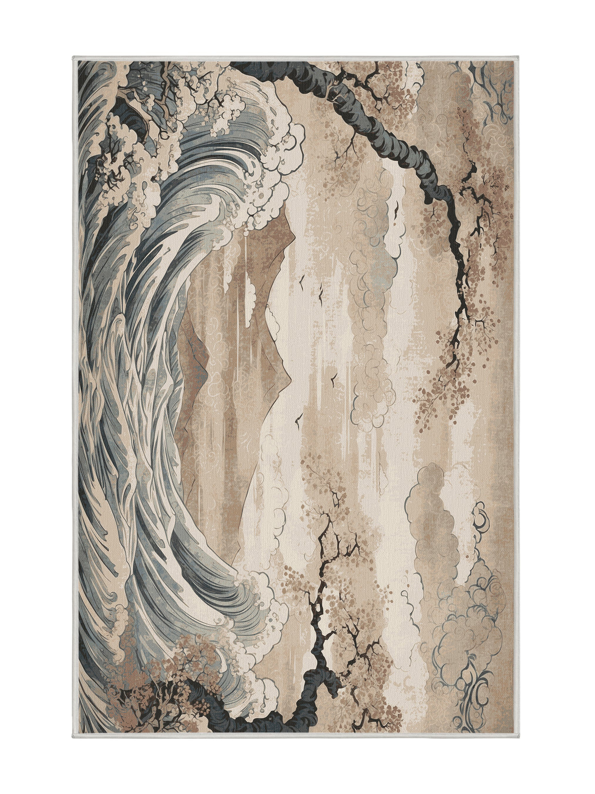 Winston Porter Crimson Mist Rug | Wayfair